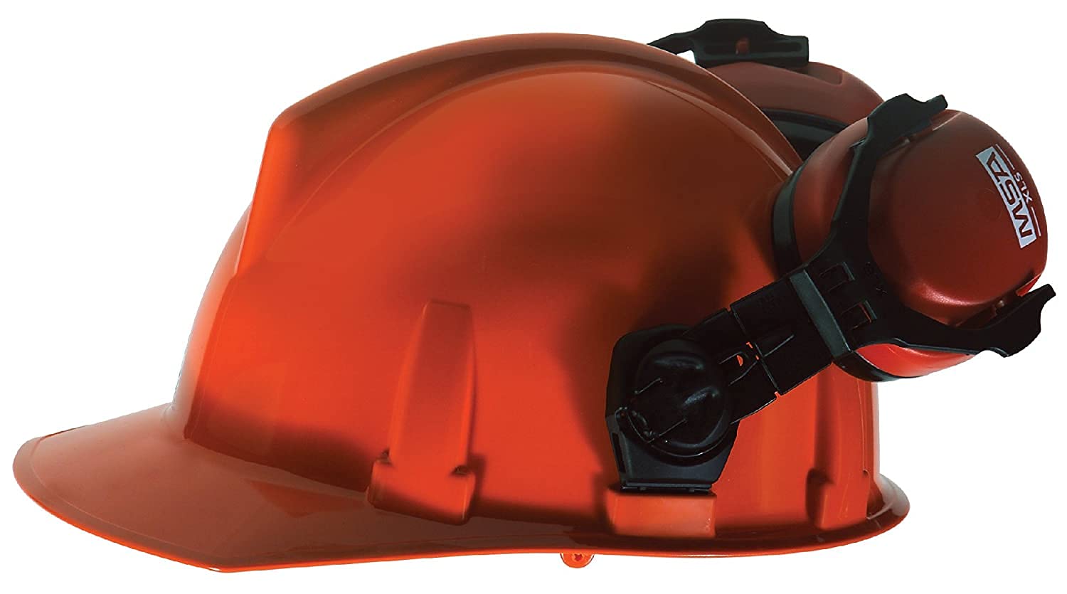 MSA 10061535 SoundControl XLS Cap Model Mounted Hearing Protection, 23 dbA, Fits Slotted Cap Style Hard Hats, Cushioned Ear Pads, Earmuffs Adjustable for Custom Fit, Durable & Comfortable Accessory