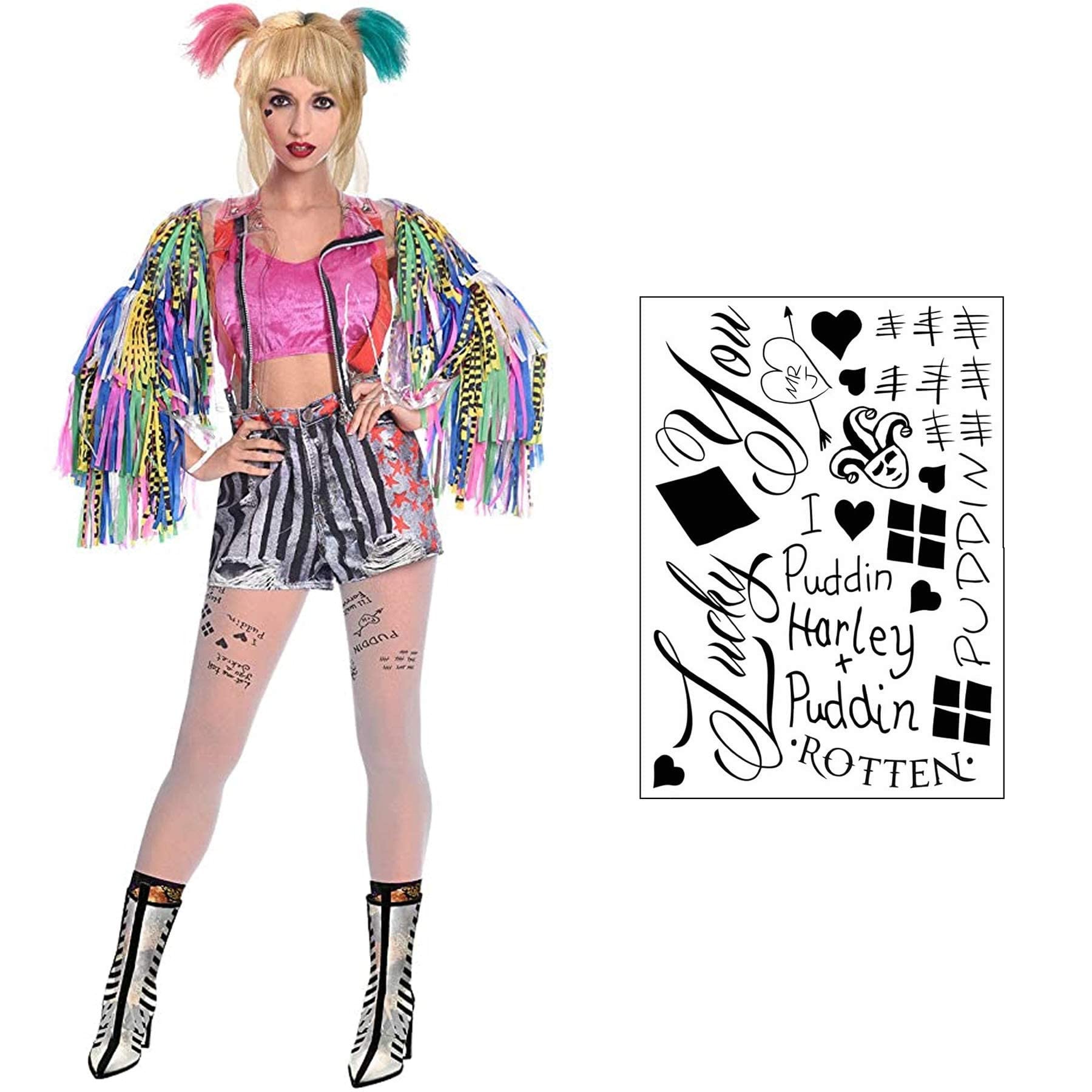 Updated 2022 Professional HQ Complete Temporary Tattoos - All Versions - 4 Sheets w/ 30+Tats - Halloween Costume/Cosplay