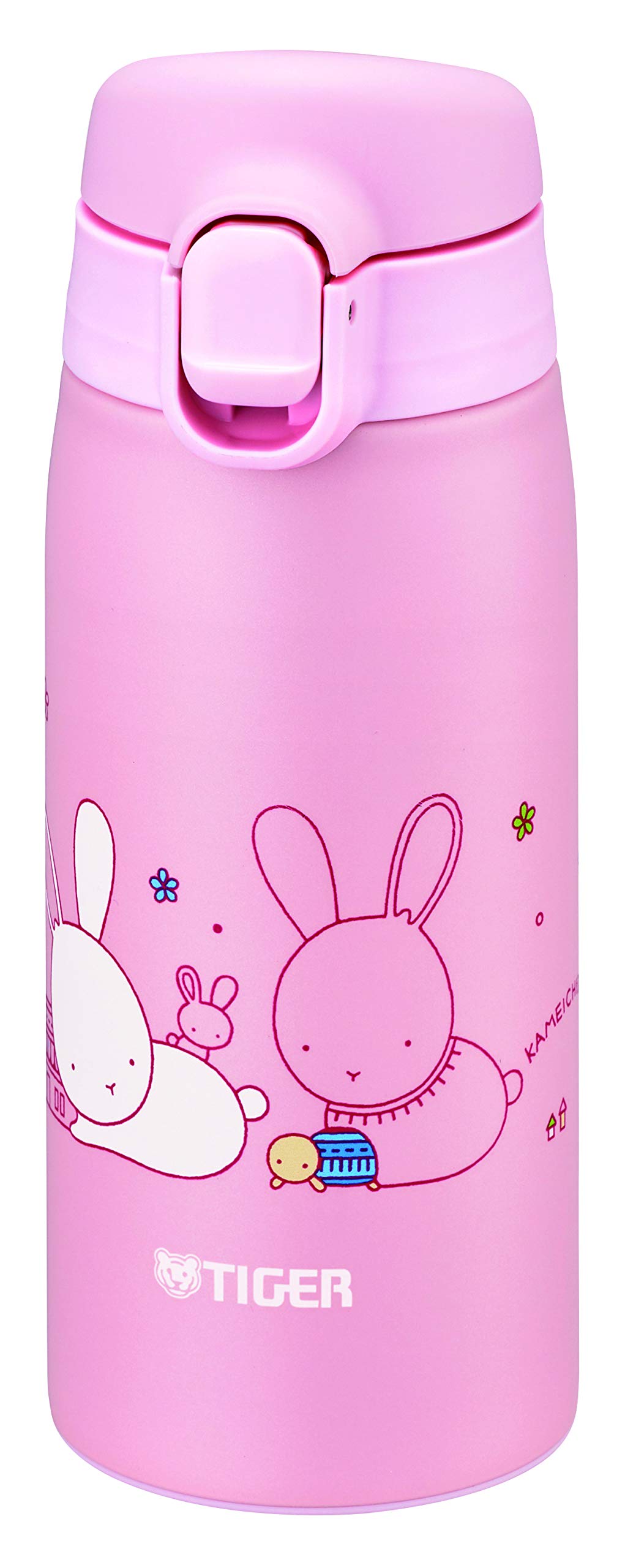 Tiger Water Bottle, 11.8 fl oz (350 ml), Kameichido, Mug, Stainless Steel Bottle, One-Touch, Lightweight, Rabbit MCT-A035P