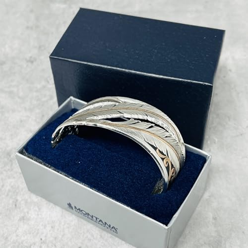 Montana Silversmiths Ladies Wind Dancer Pierced Feather Western Filigree Cuff Bracelet