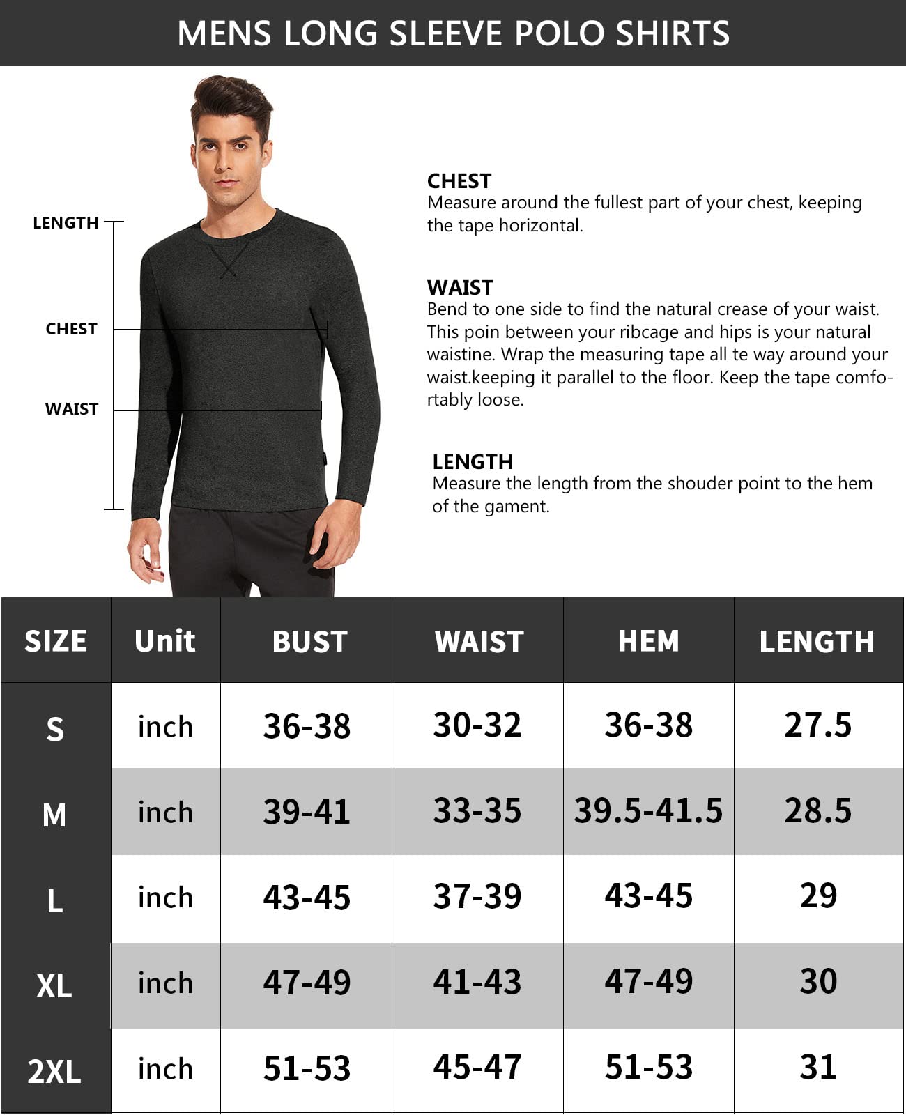 Soneven Thermal Long Shirts for Men Running Workout Tops Muscle Fitted T-shirt for Cold Weather Grey