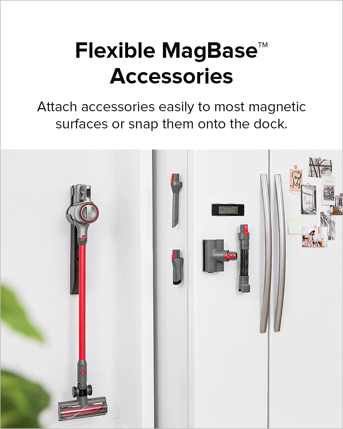 roborock H7 Cordless Stick Vacuum Cleaner, 3 Cleaning Modes, 160AW Constant Suction Power, Lightweight, Flexible MagBase Accessories, Long-Lasting Battery with 2.5H Recharge