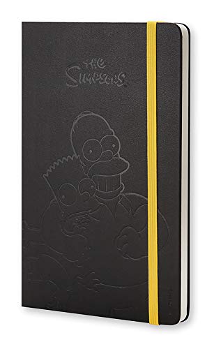 Moleskine Limited Edition The Simpsons Notebook, Hard Cover, Large (5" x 8.25") Plain/Blank, Black, 240 Pages