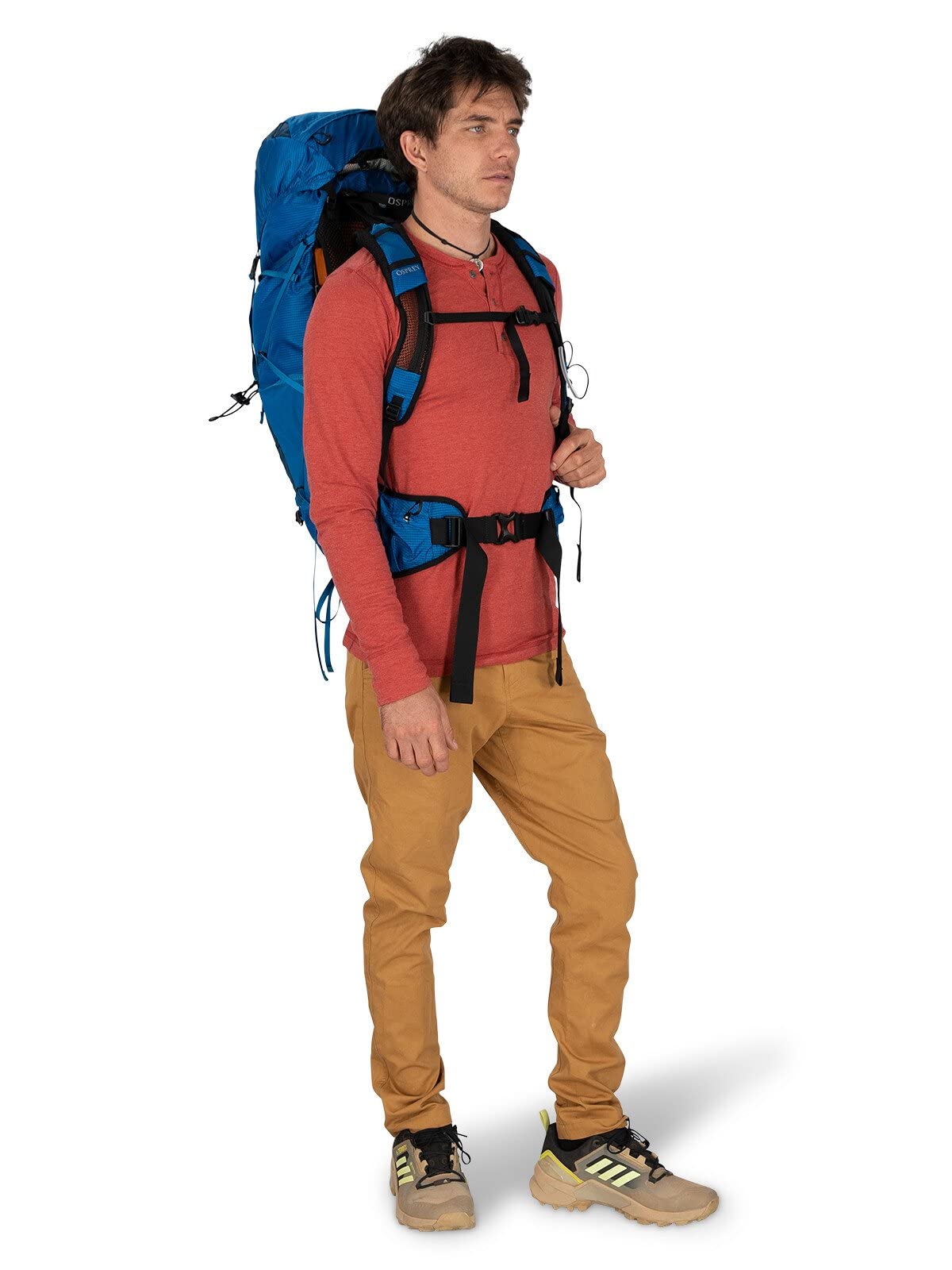 Osprey Exos 38L Men's Ultralight Backpacking Backpack, Blue Ribbon, L/XL