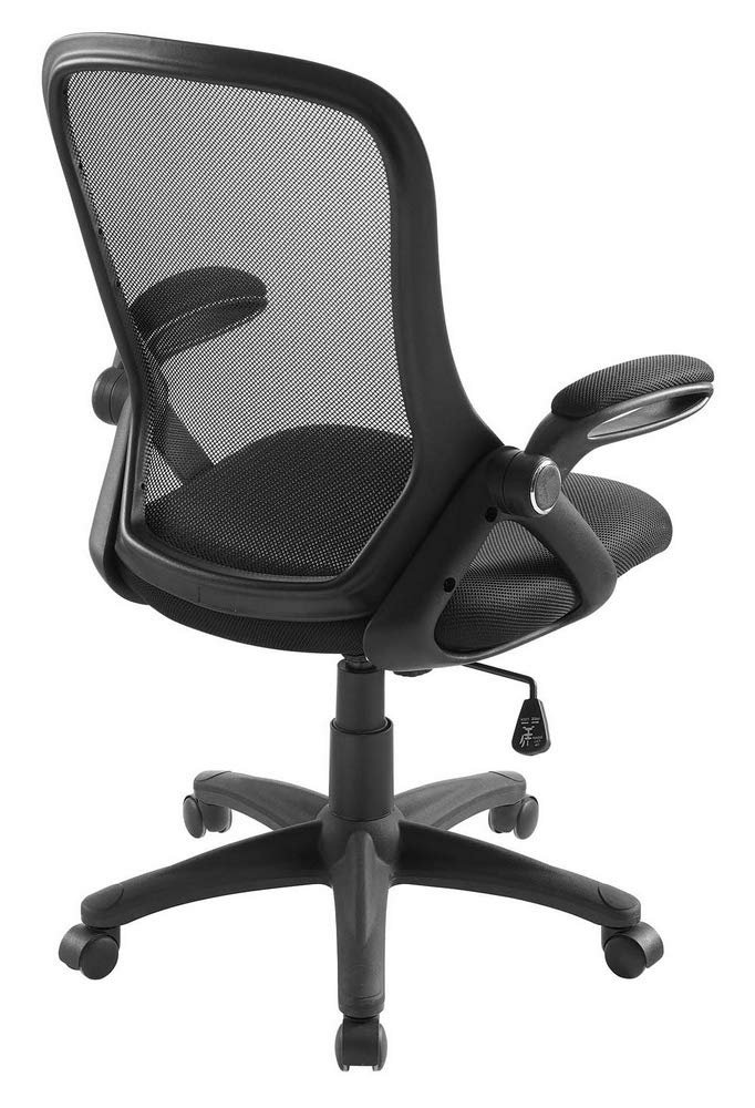 Modway Assert Mesh Adjustable Swivel Computer Desk Office Chair In Black