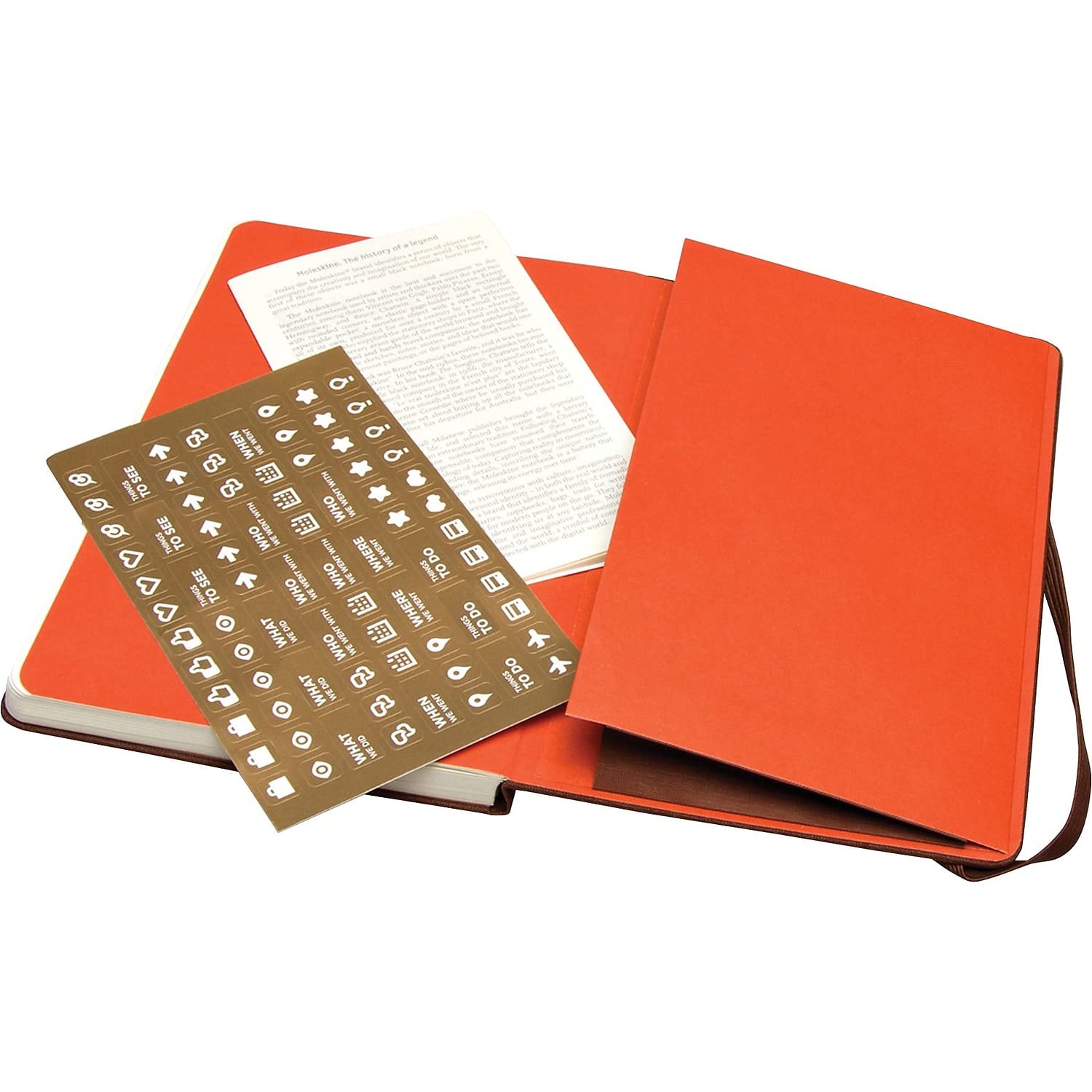 Moleskine Voyageur Notebook, Hard Cover, Medium (4.5" x 7") Nutmeg Brown