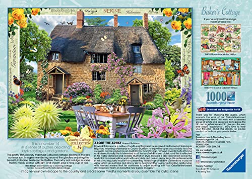 Ravensburger Country Cottage No.14 - Baker's Cottage 1000 Piece Jigsaw Puzzles for Adults & Kids Age 12 Years Up