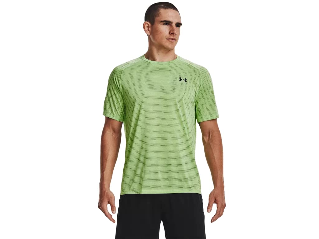 Under Armour Men's UA Tech 2.0 Dash Short Sleeve T-Shirt, Key-Lime (334)/Black, X-Large