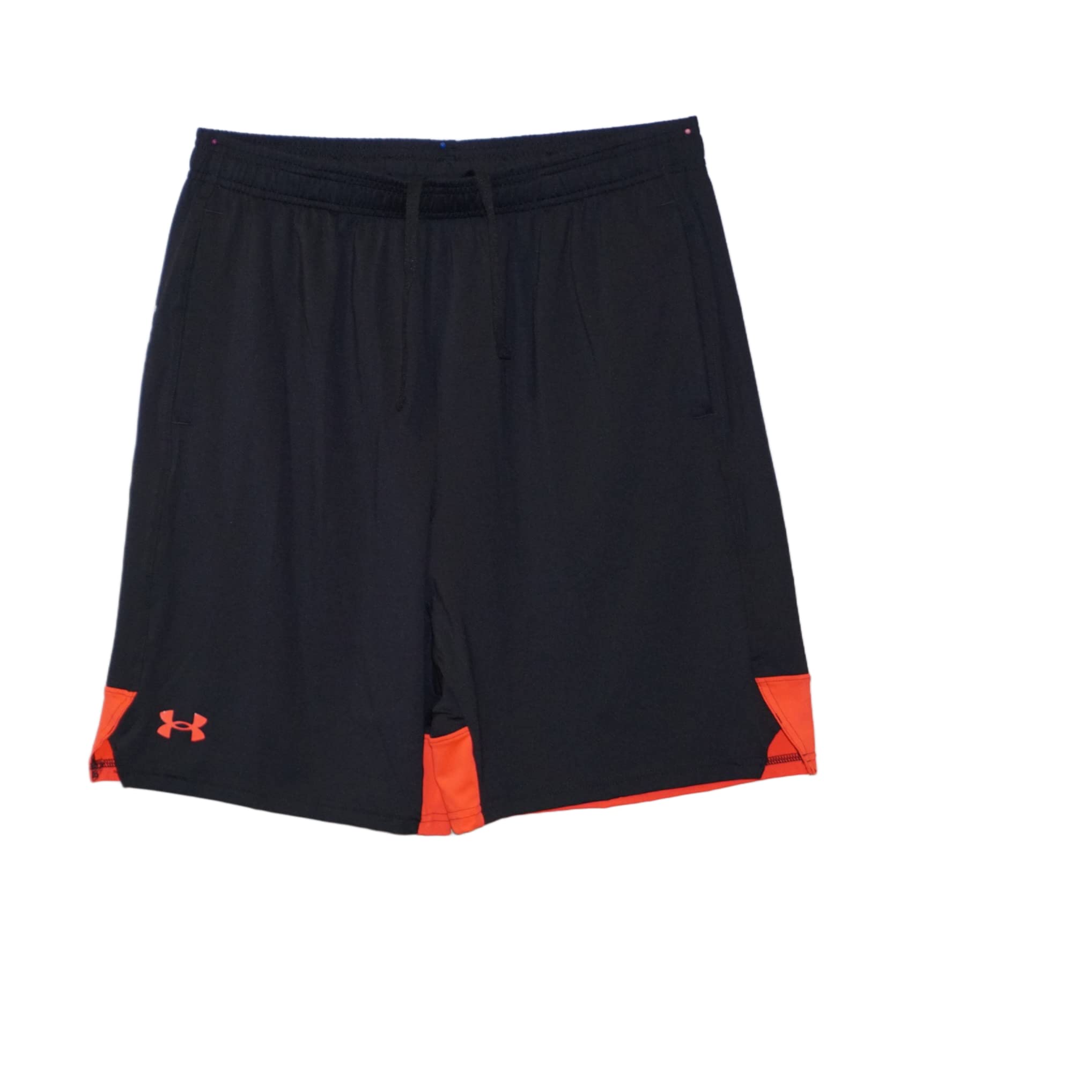 Under Armour Men's UA Stretch Train Shorts (as1, Alpha, 3X_l, Regular, Regular, XXX-Large) Black/Orange