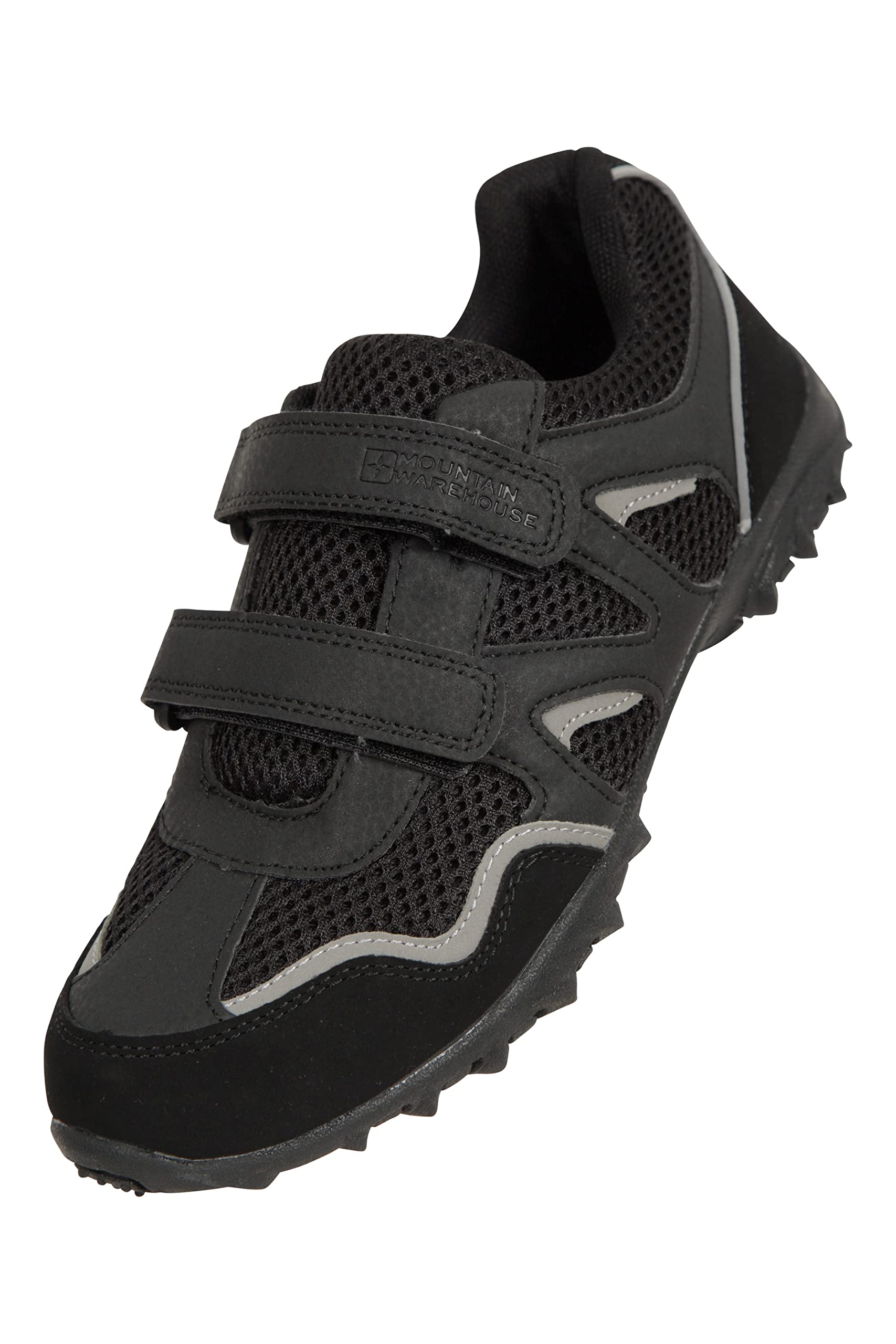 Mountain Warehouse Mars Kids Adaptive Non-Marking Sneakers Black Kids Shoe Size 2 US