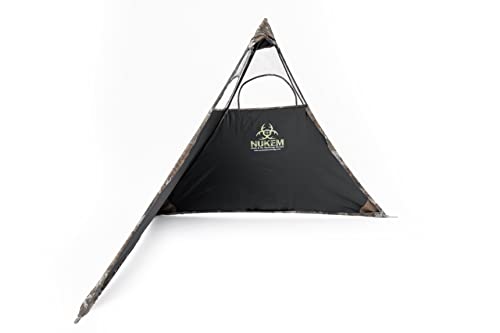Nukem Grab & Go Hunting Ground Blind - TrueTimber Strata - Lightweight Stake-Free Pop Up Turkey & Deer Blind (Regular)
