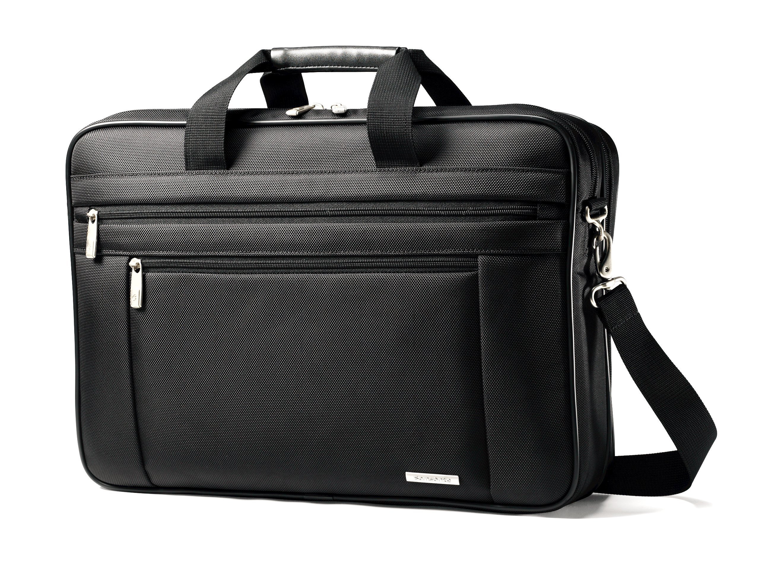 Samsonite Classic Two Gusset 17" Toploader (17", Black)