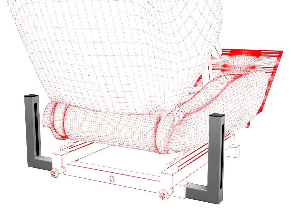 OpenWheeler Universal Bracket for Bass Shaker | Low Frequency Audio Tactile Transducers. Fits all buttkickers, AuraSound