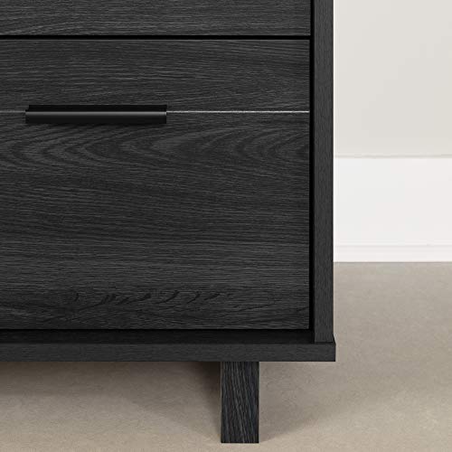 South Shore Fynn Computer, Small Desk, Gray Oak