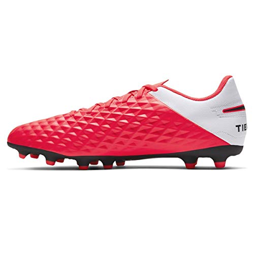 Nike Legend 8 Club Men's Firm Ground Soccer Cleats (Laser Crimson/Black-White, Numeric_8)