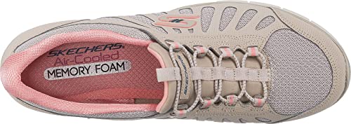 Skechers - Womens Gratis - Be Magnificent Slip-On Shoes, Size: 8.5 M US, Color: Natural/Pink