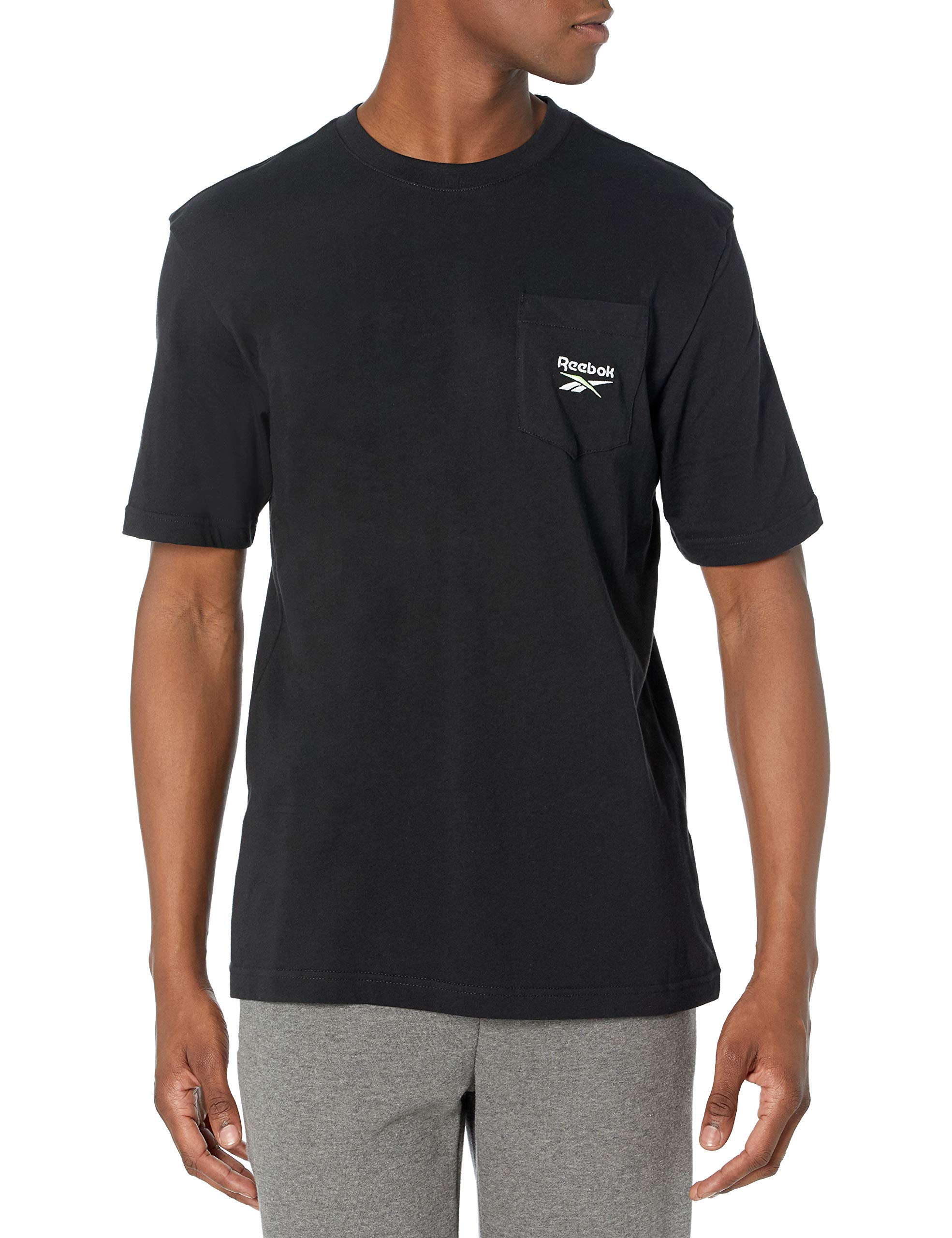 Reebok Pocket Tee, Black, M