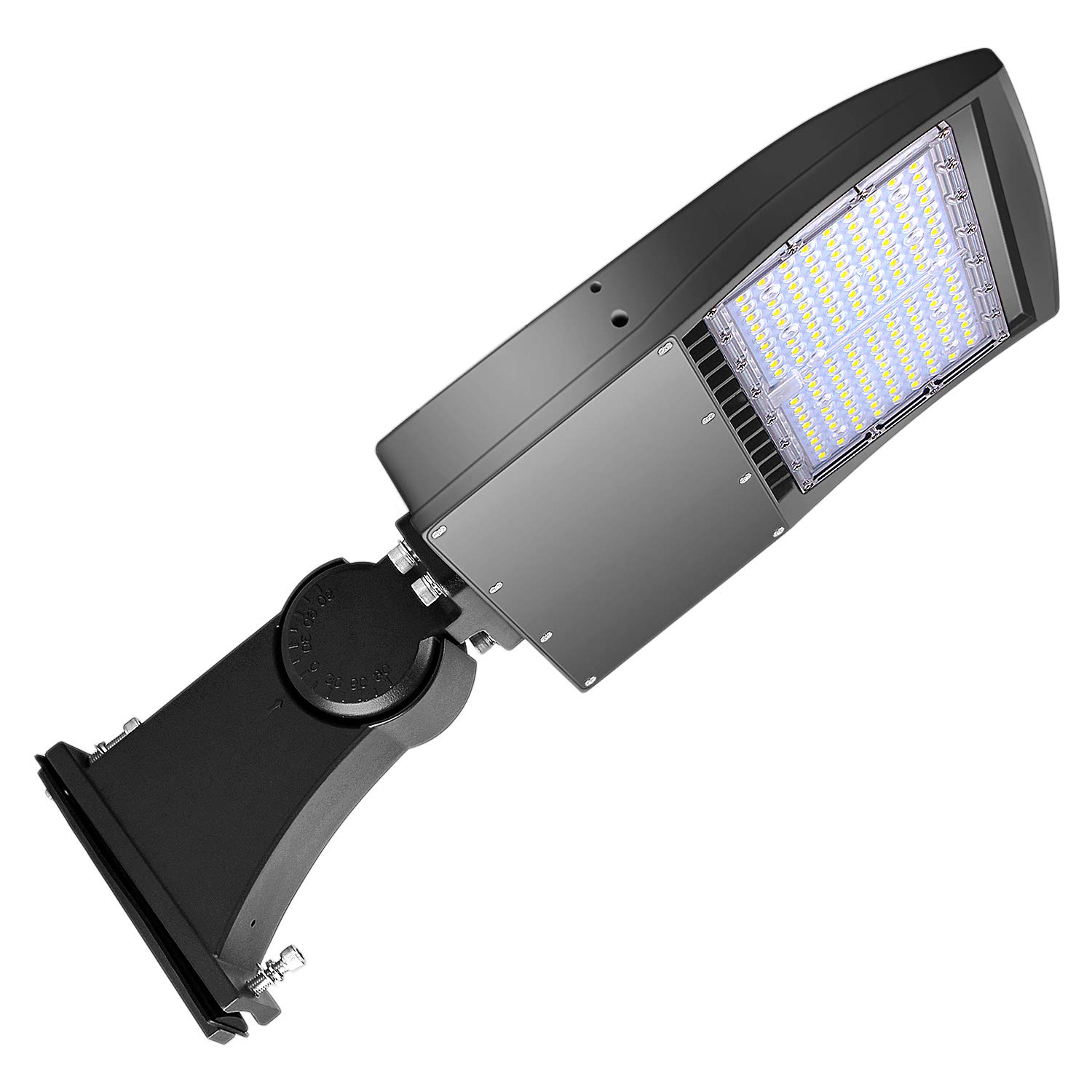 OSTEK 480V 150W LED Shoebox Street Lights LED Parking Lot Pole Lighting 21000LM Waterproof Outdoor Commercial Area Road Lighting 5000K DLC UL