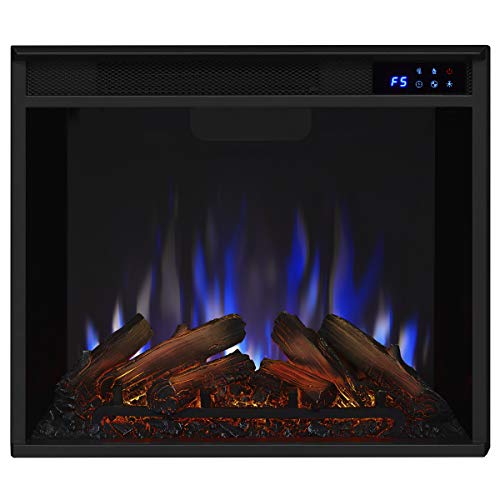 Valmont Media Electric Fireplace in Chestnut Oak by Real Flame