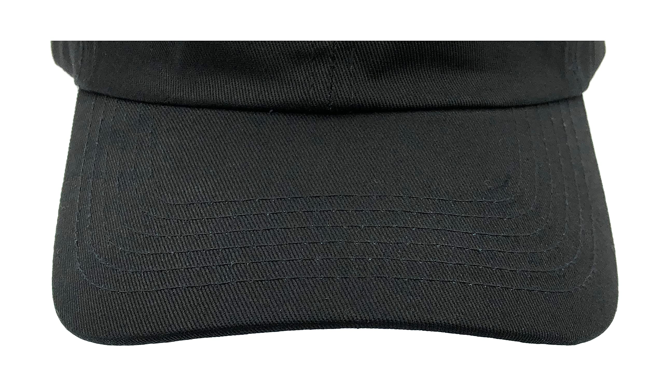 SYWHPS Bunny Hat Baseball Cap Embroidered Adjustable (Bunny S1) Black