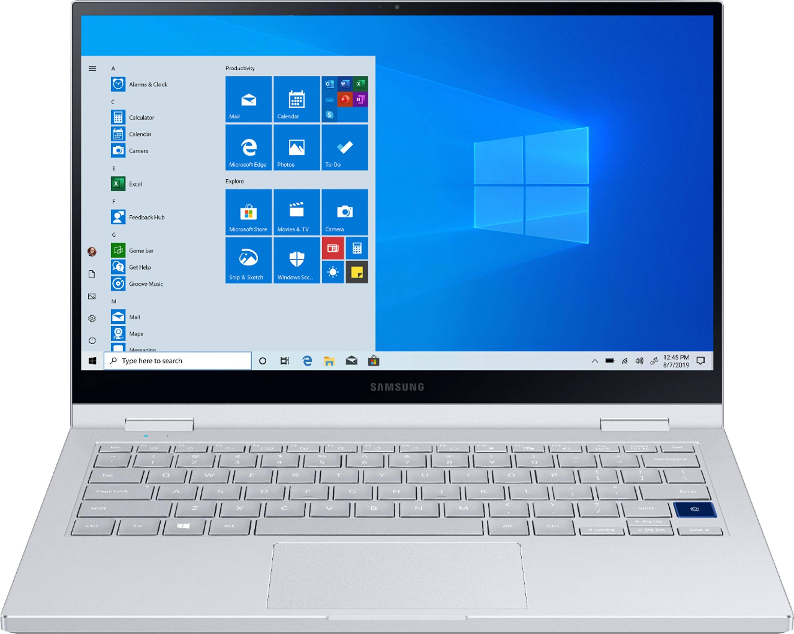 Samsung Galaxy Book Flex Alpha 2-in-1 13.3-inch QLED Touch-Screen Laptop Intel Core i5 8GB Memory 256GB SSD Royal Silver NP730QCJ-K01US (Renewed)