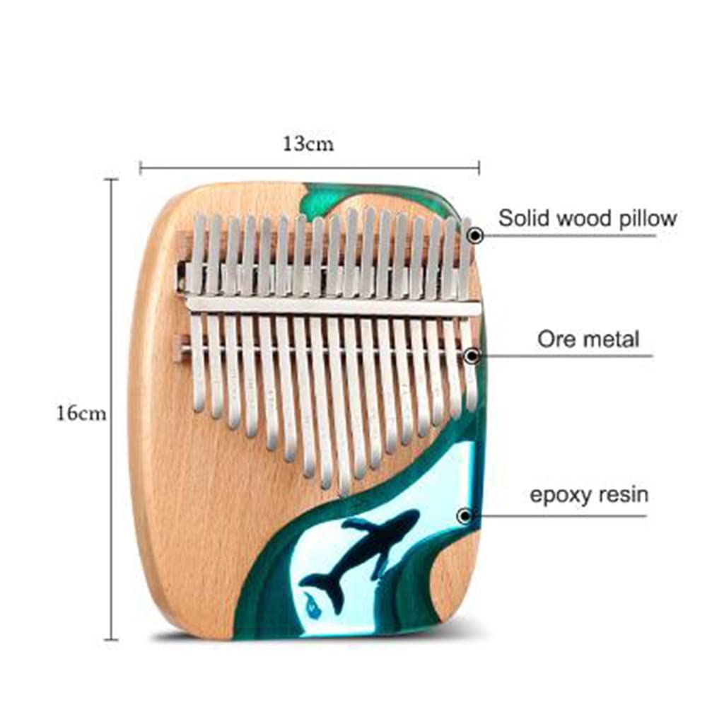 SDGH 17-Key Musical Instrument Beech Ocean Whale Thumb Finger Piano Creative Music