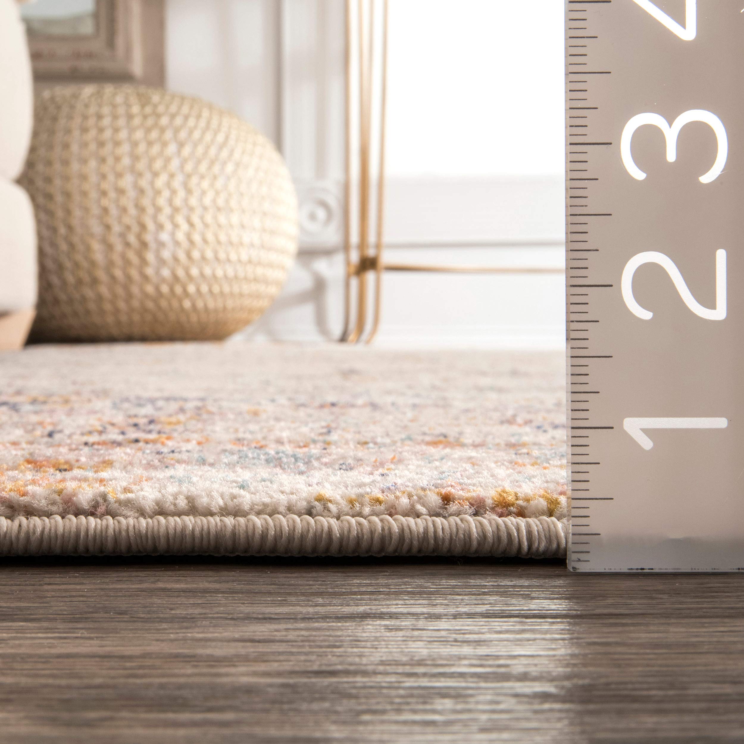 nuLOOM Rosette Vintage Tribal Area Rug , 8' x 10', Blush, Rectangular