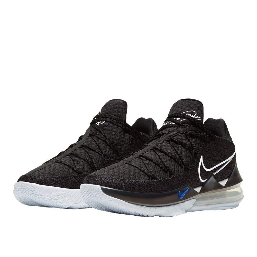 Nike Men's Lebron XVII Low Black/White-Multi-Color (CD5007 002) - 8.5