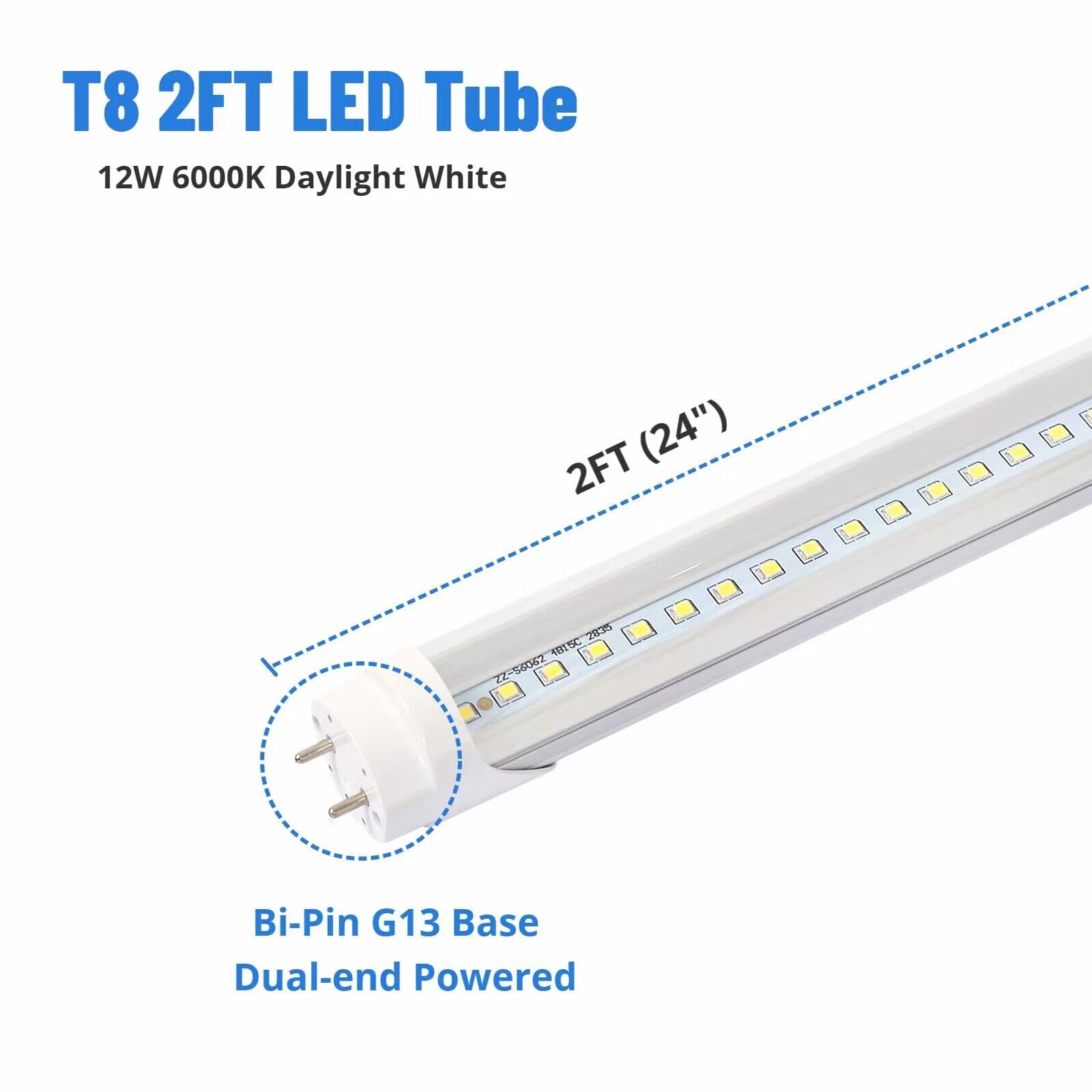 T8 T10 T12 4FT LED Light Bulb,32W 4FT LED Shop Light 4160 Lumens,6000K Daylight White,LED Fluorescent Tube Replacement,Clear Cover, Medium Bi-Pin G13 Base for Garage Warehouse Light(4-Pack