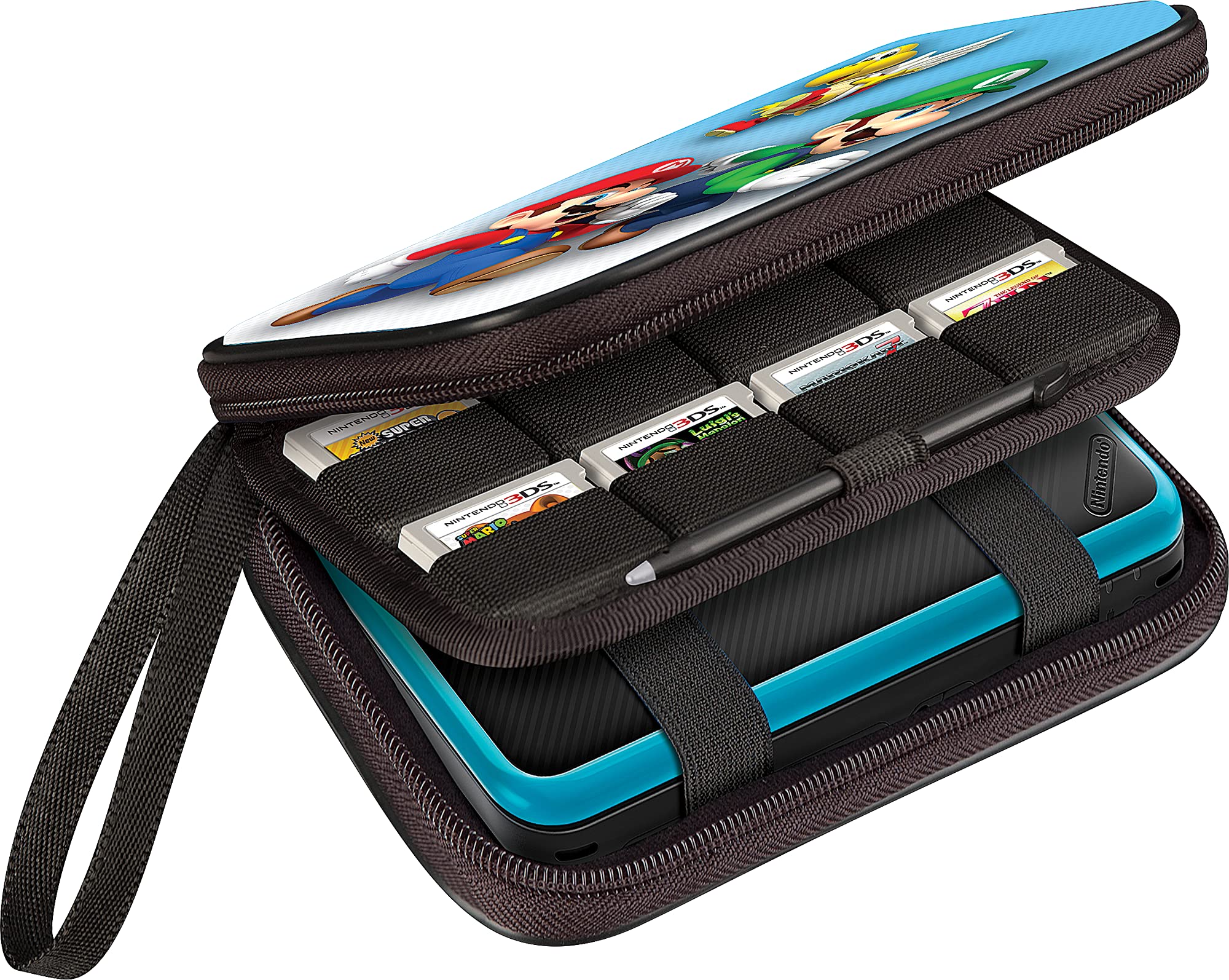 Officially Licensed Hard Protective 3DS XL Carrying Case - Compatiable with Nintendo 3DS XL, 2DS XL, New 3DS, 3DSi, 3DSi XL - Includes Game Card Pouch