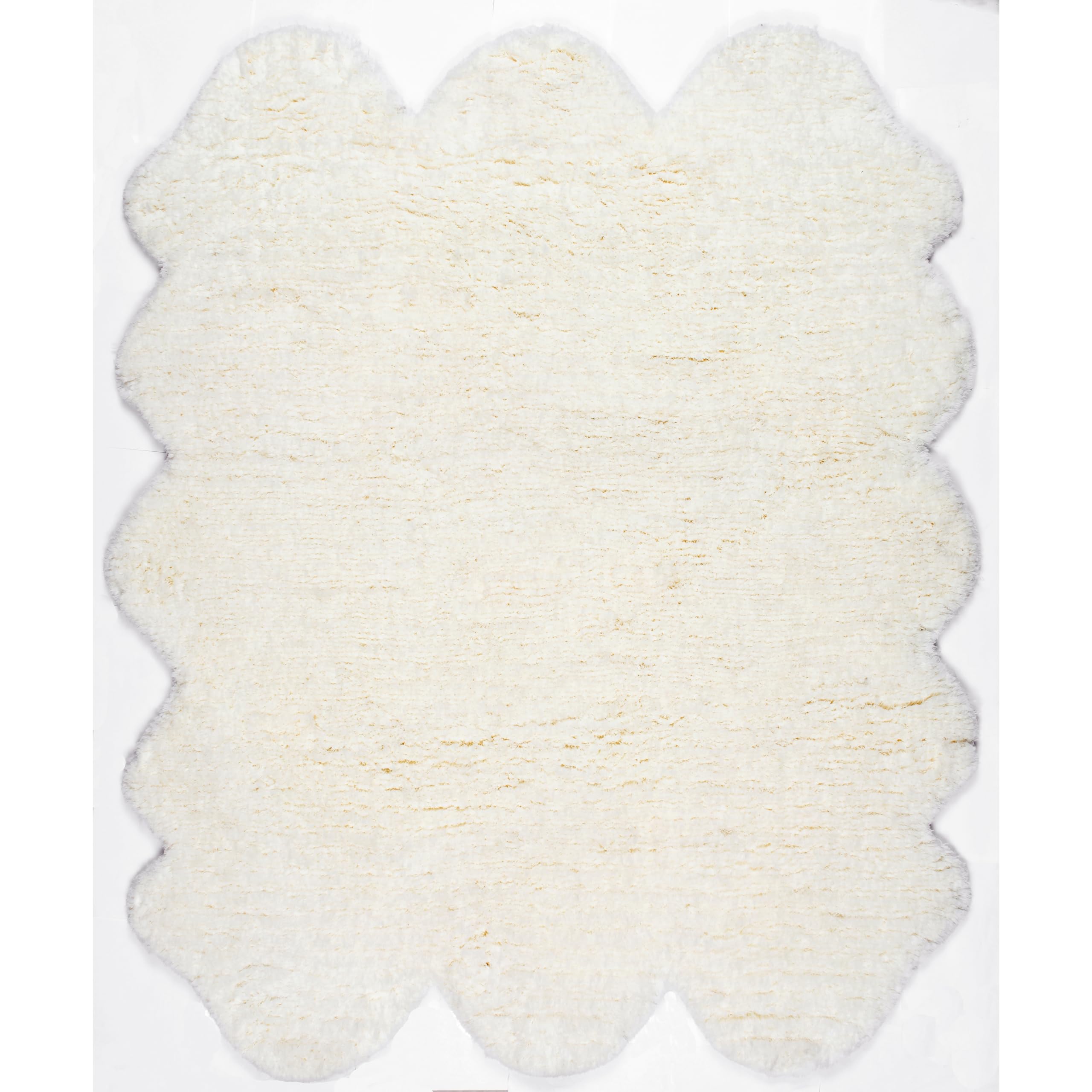 nuLOOM Sheepskin Sexto Pelt Shag Area Rug, 4' 9" x 6', Natural
