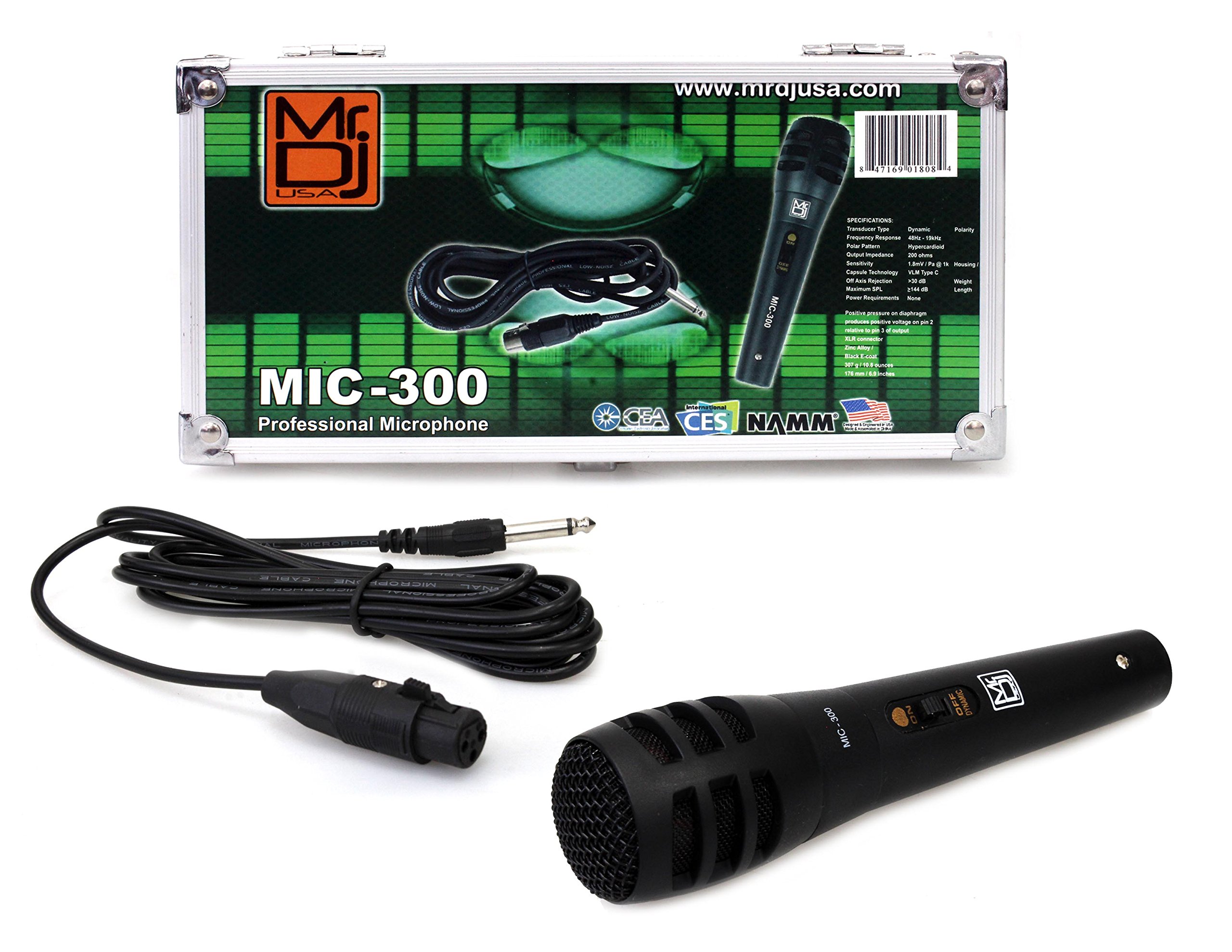 Mr. Dj MIC300 Uni-Directional Dynamic Microphone