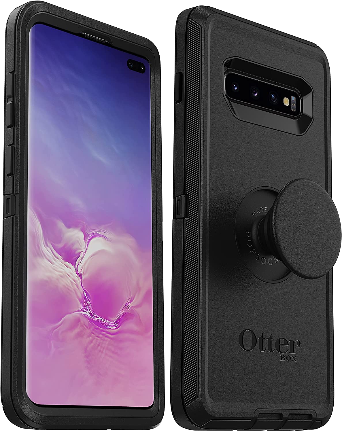 OtterBox + Pop Defender Series Case for Samsung Galaxy S10e (ONLY - NOT S10/S10 Plus) Non-Retail Packaging - Black