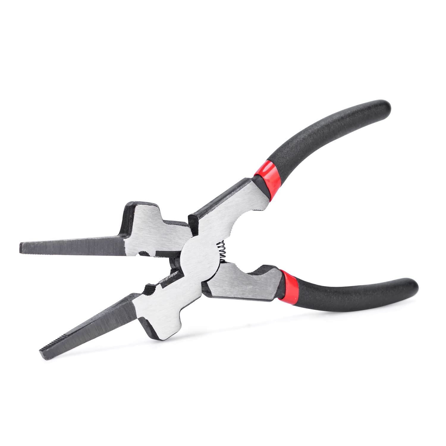 WISEPRO Drop Forged MIG Welding Pliers,8 Inch Multi-Purpose Welding Plier for Cutting Welding Wires,Hammering and Removing Spatters