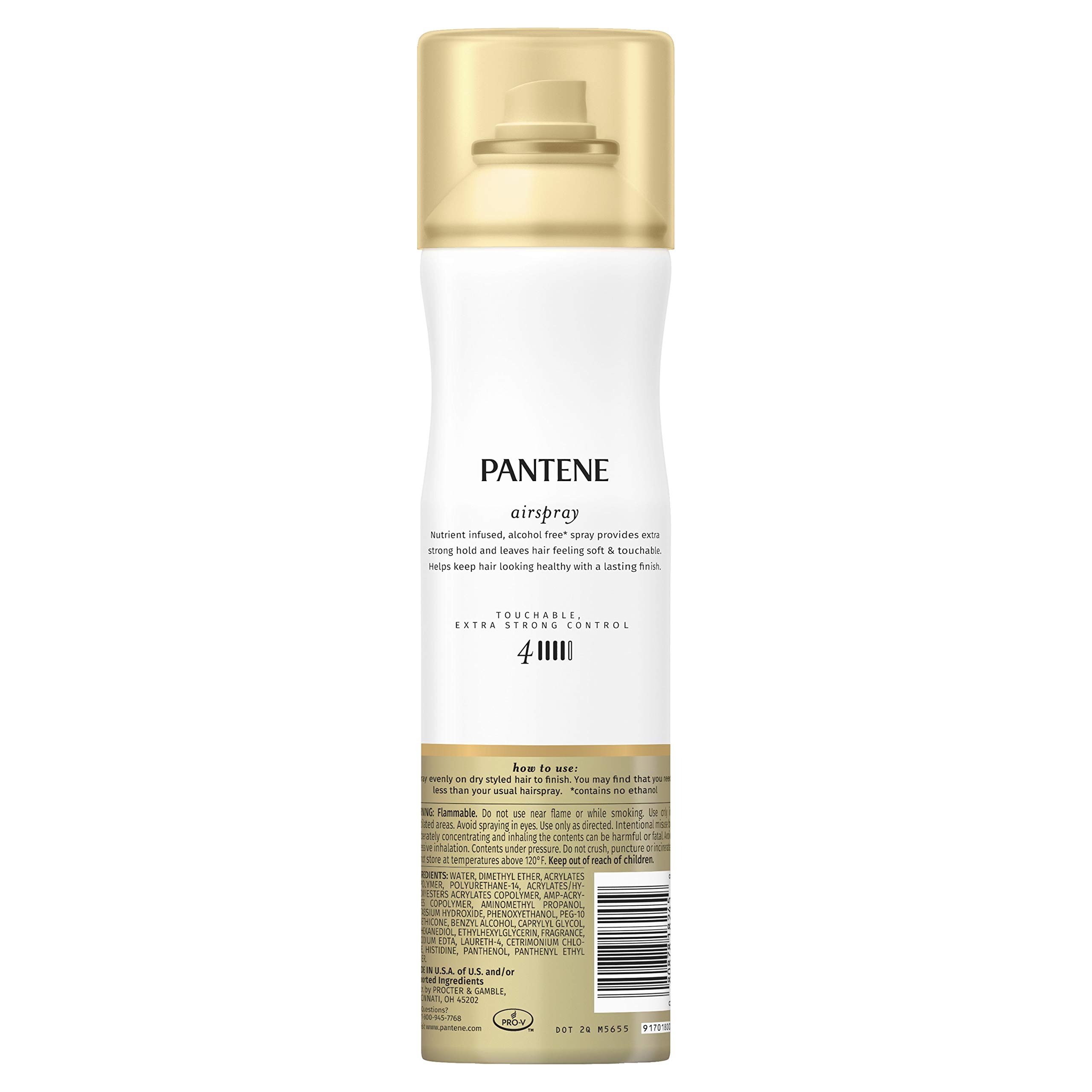 Pantene Pro-V AirSpray Extra Strong Hold Alcohol Free Hair Spray, 7 oz