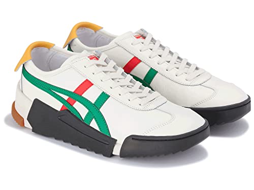 Onitsuka Tiger Unsex D-Trainer MX Shoes, Cream/Kale, 9.5
