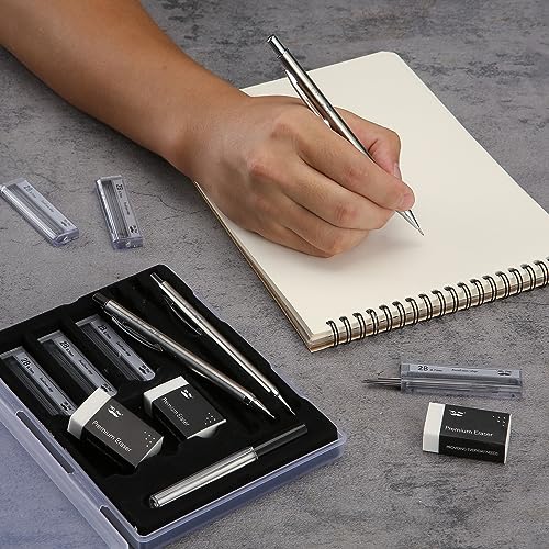 Mr. Pen- Metal Mechanical Pencil Set, 0.7mm, 3 Pack, 0.7 mechanical pencils, mechanical pencil .7, Sketching Pencils, Drafting Pencil, Mechanical Pencil