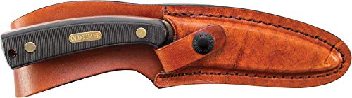 Old Timer 158OT Guthook Skinner 7.3in High Carbon S.S. Full Tang Fixed Blade Knife with 3.5in Blade and Sawcut Handle for Outdoor, Hunting and Camping