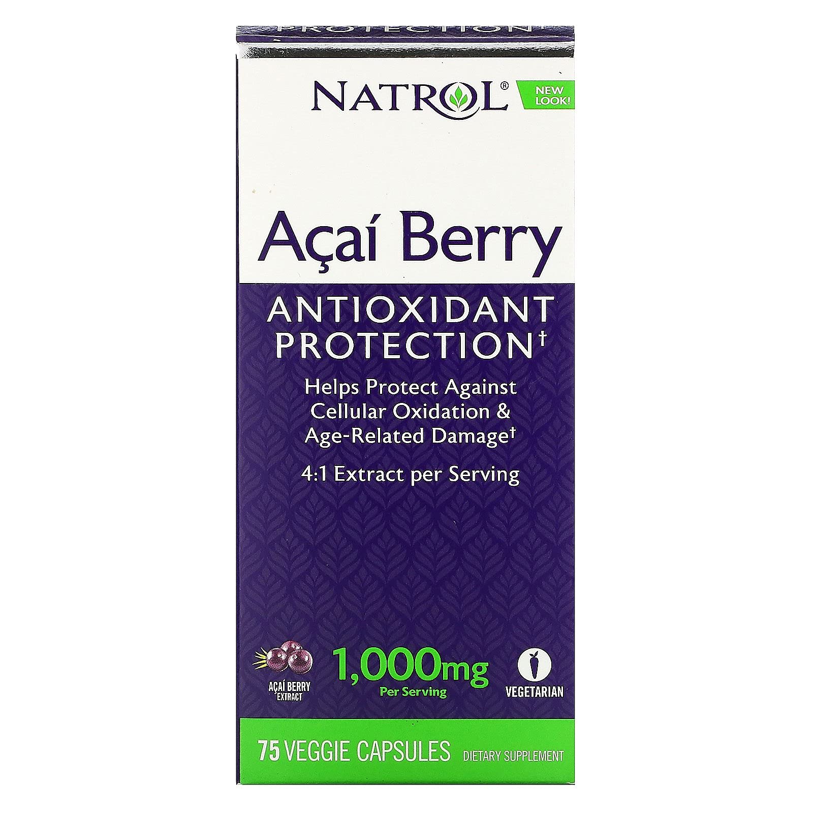 Natrol AcaiBerry - 1000 mg - 75 Vegetarian Capsules