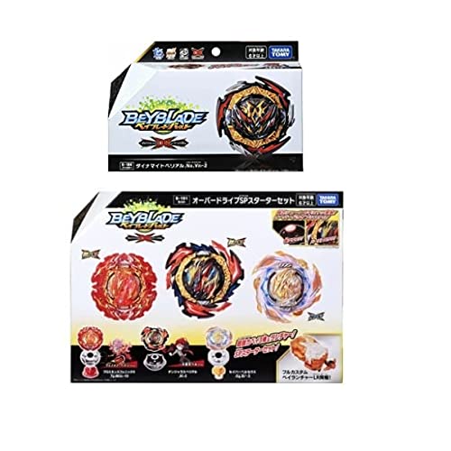 Takaratomy Battling Tops Burst B-191 Overdrive SP Starter Set + B-180 Booster Dynamite Belial .Nx .Vn-2 (Japan Import Shipping from Tokyo)