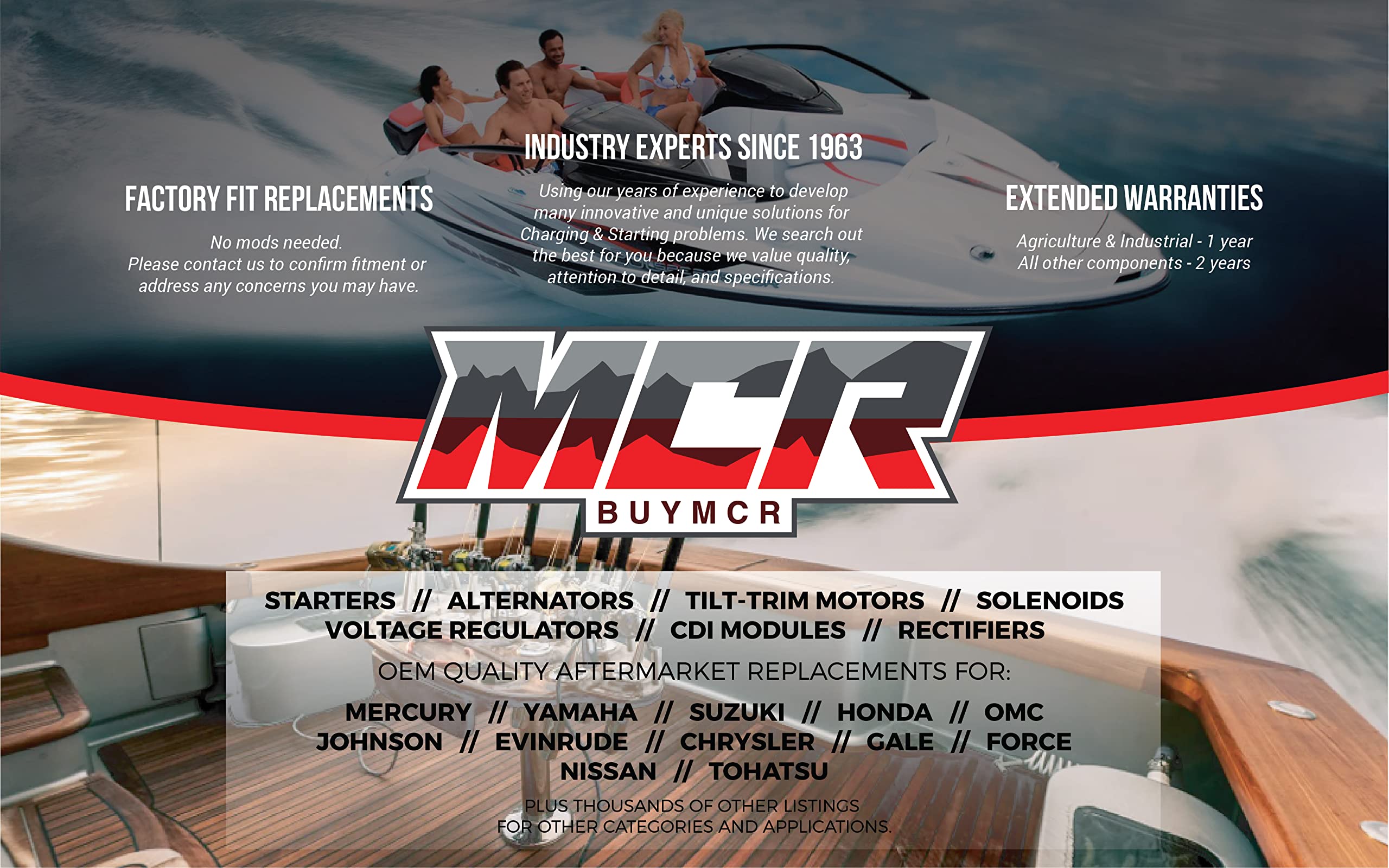 NEW Starter Motor Compatible With Mercury Marine Outboard 18-6282 6782140-M030Sm 7326 50-832997