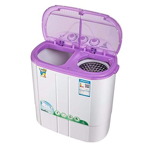 Portable Washing Machine Twin Tub Washer Machine with Wash and Spin Cycle Compartments (Color : D)