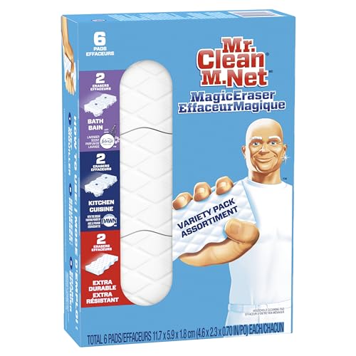 Mr Clean Magic Eraser Variety Pack Assortment Cleaning Pads, 6 count