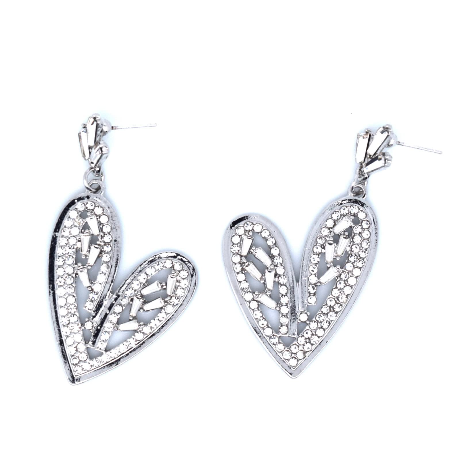 Women's 18k Gold Plated 925 Sterling Silver Post Heart Shaped Earrings Hypoallergenic by AYNN (Shell Heart)