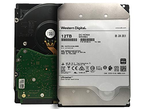 Western Digital Ultrastar DC HC520 HUH721212ALN600 12TB 7200RPM 256MB Cache SATA 6.0Gb/s 3.5" Enterprise Hard Drive (Renewed)