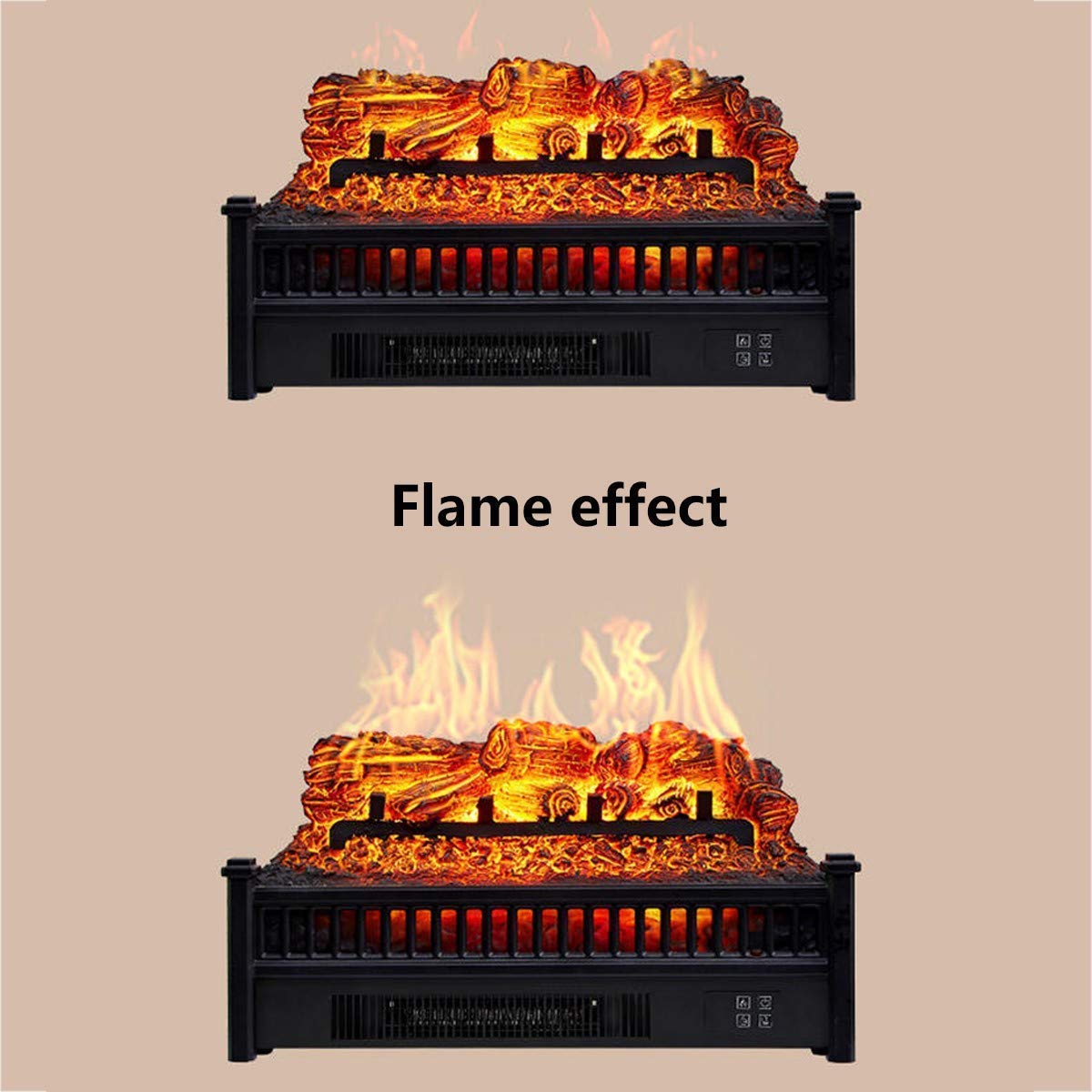 OQHAIR Electric Fireplace with Wood Stove Electric Stove Fire Pit Heating with Flame Effect ding and Portable with Overheating Protection for Quickly Heating Up A Room 18