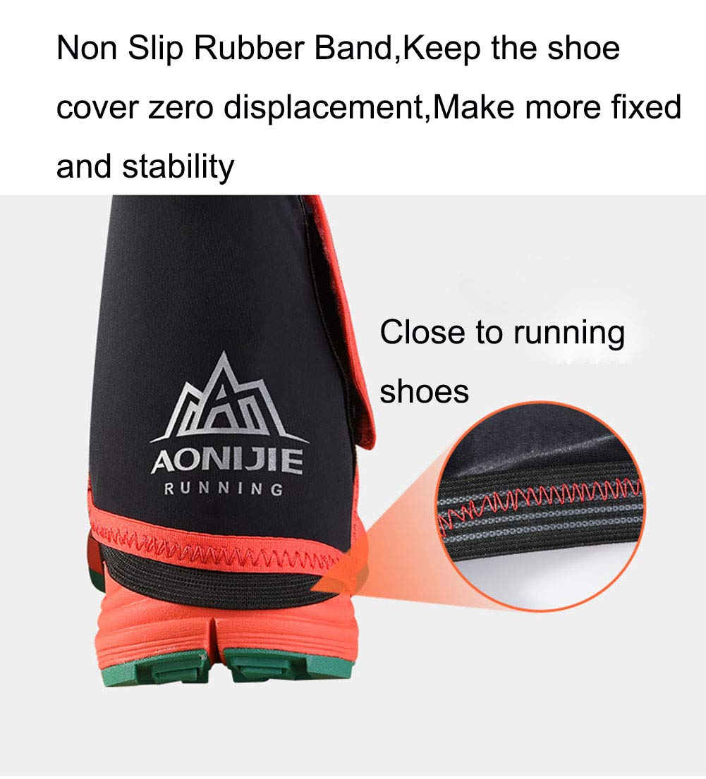Outdoor Low Ankle Walking Gaiters Lightweight Protective Shoe Covers for Camping Hiking Hunting