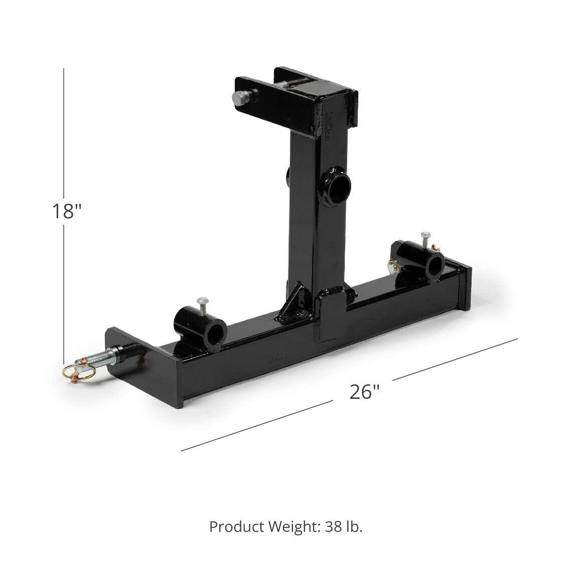 Titan Attachments Black Category 1, 3 Point Frame Only Attachment