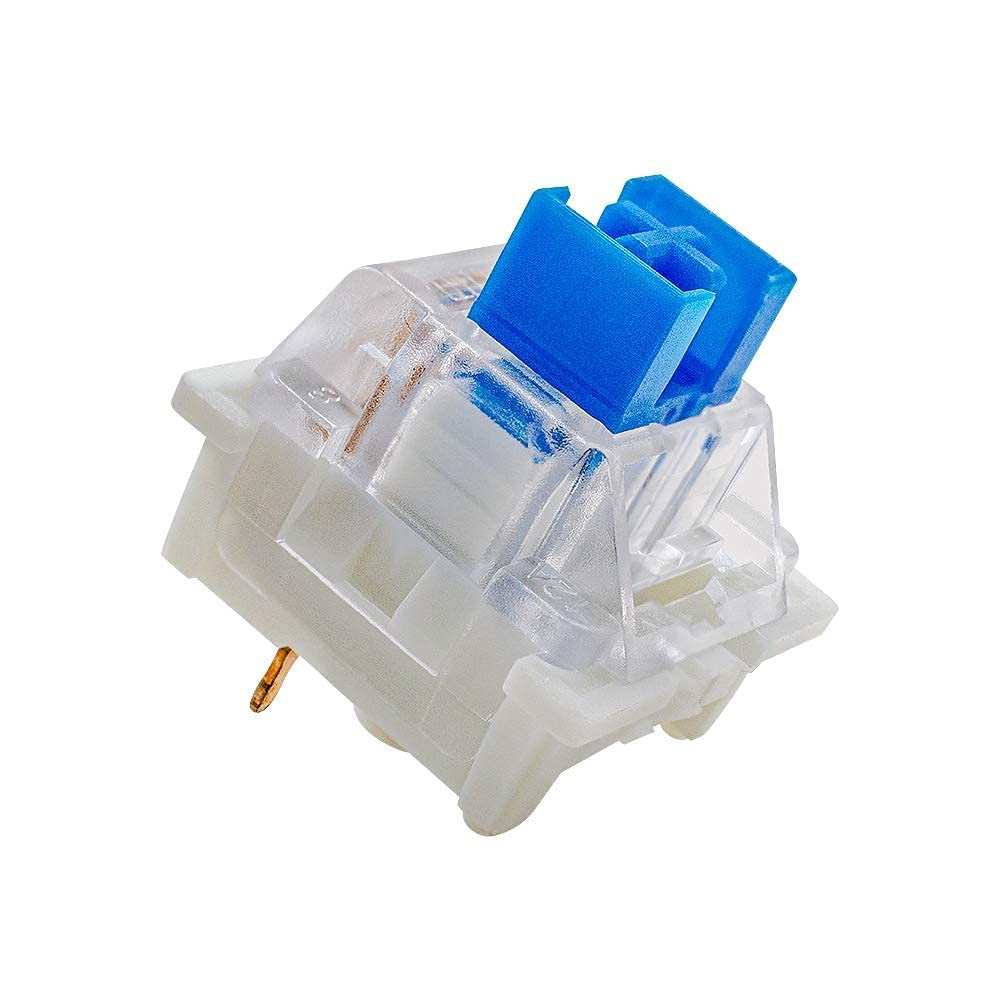 outemu Blue Switch 3 Pin Keyswitch- Gateron& Cherry MX Equivalent DIY Replaceable Switches for Mechanical Gaming Keyboard (20 PCS) … (Blue)