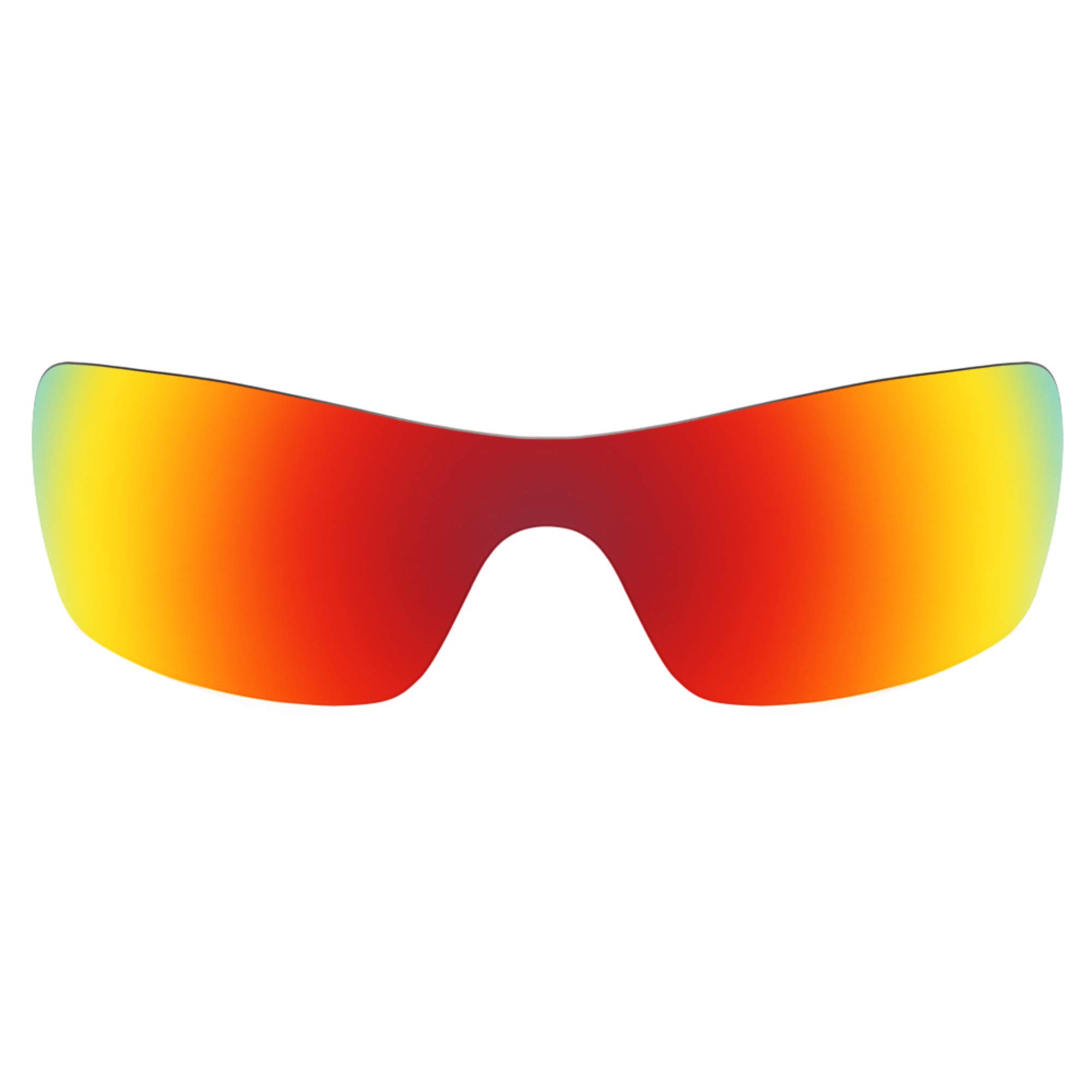 Revant Replacement Lenses for Oakley Batwolf sunglasses, UV Protection, Anti-Scratch and Impact Resistant, Elite Polarized Fire Red Mirrorshield